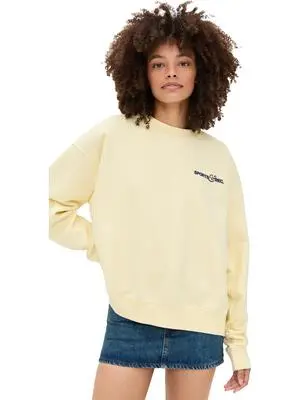 STATE & LAKE Sports & Rec Fleece Sweatshirt - Butter Yellow