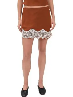 BELLA VENICE Sienna Mini Skirt - Brown