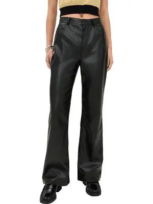 Lioness Cindy Faux Leather Pants - Onyx