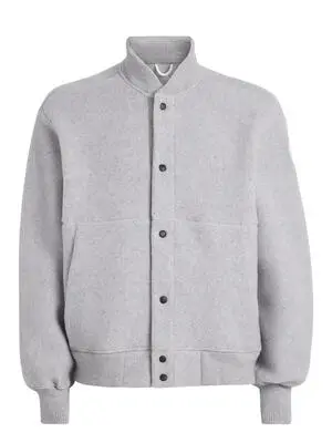 Canada Goose Wool-blend Hudson Bomber Jacket - Silver