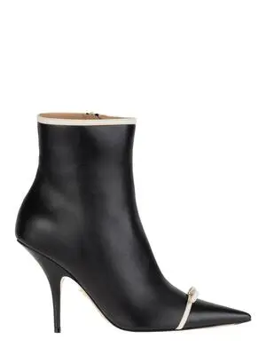 FERRAGAMO Pointed Ankle Boots With Bow Detail - Black
