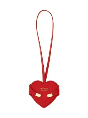 FERRAGAMO Hug Heart Mirror Charm - Red