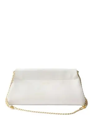Prada Enchaîné Chain-strap Leather Shoulder Bag - White