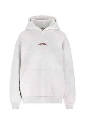 Giada Benincasa Ciao Amore Embroidered Hoodie - Grey