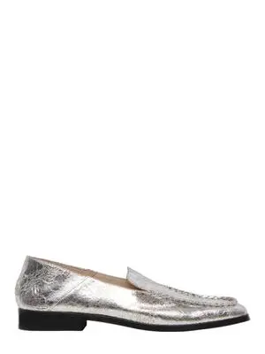 Dolce Vita Beny Flats - Silver Distressed Leather