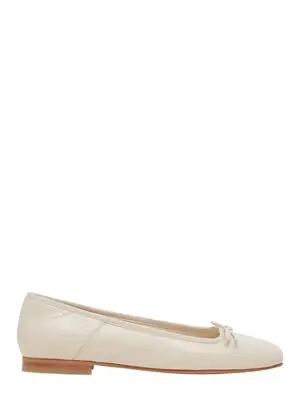 DOLCEVITA Anisa Ballet Flats - Creme Crinkle Patent
