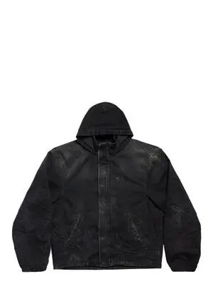 Balenciaga Hooded Workwear Jacket - Black
