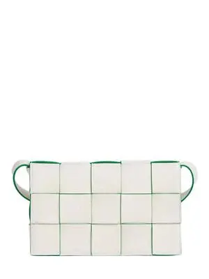 Bottega Veneta Cassette Intrecciato - White/parakeet