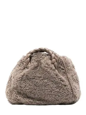 Hereu Bon Bon Shearling Mini Bag - Grey