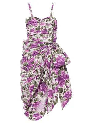 Chloé Floral Print Midi Dress - Multi