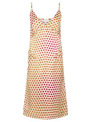 Dries Van Noten Daliya Polka-dot Silk-satin Midi Dress - Multi