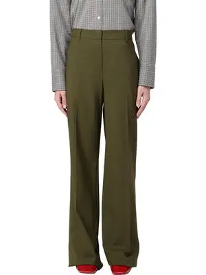 MSGM Wide Leg Trousers - Green