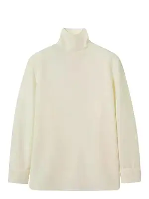 Gucci Buttoned Turtleneck Shirt - Neutrals