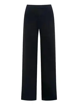 12 STOREEZ Wide-leg Trousers - Black