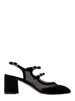 CAREL 60mm Bananight Buckle-Embellished Mesh Pumps