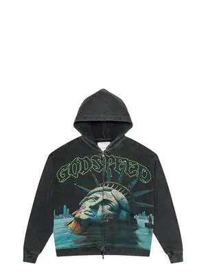 GODSPEED Sunken Liberty Zip Hoodie - Grey