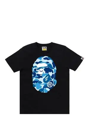 A BATHING APE Abc Camo Big Ape Head Tee - Black