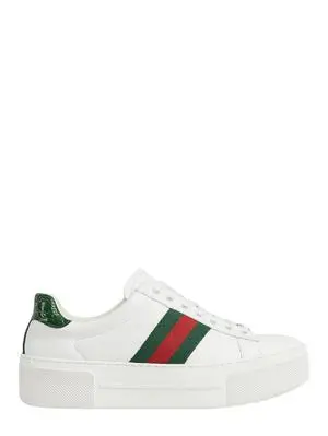 Gucci Ace Low Top Sneakers - White
