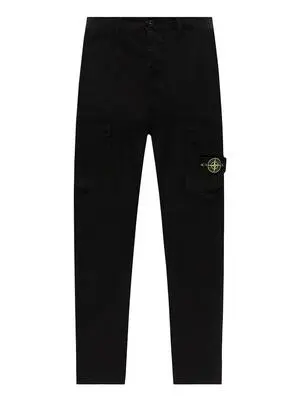 Stone Island Regular Tapered Pants - Black