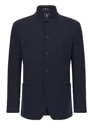 Boggi Milano Tech-wool Jacket - Navy Blue