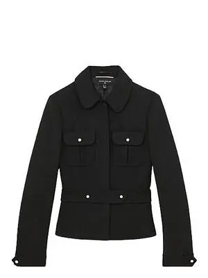 REISS X Atelier Vesta Wool Jacket - Black