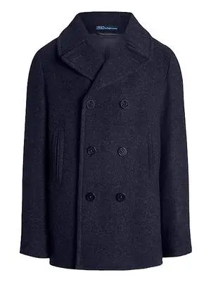 Polo Ralph Lauren Lapel-collar Double-breasted Coat - Navy
