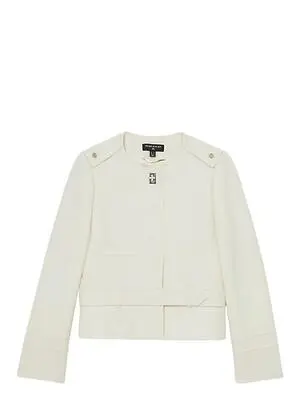 REISS X Atelier Athena Wool Jacket - White