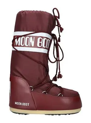 Moon Boot Icon Brand-print Shell Boots - Wine