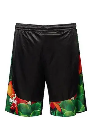 PLEASURES X BOILER ROOM Sport Satin-jersey Shorts - Black