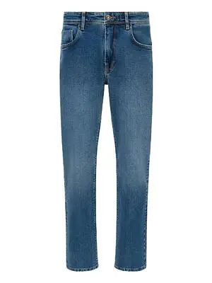 Boggi Milano Straight-leg Stretch-denim Jeans - Medium Blue