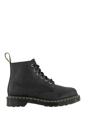Dr. Martens 101 6-eyelet Leather Ankle Boots - Black Ambassador