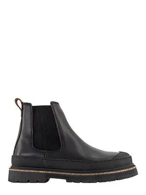 BIRKENSTOCK Prescott Leather Chelsea Boots - Black