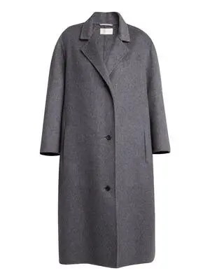 THE ROW Gustaf Cashmere-silk Coat - Gray