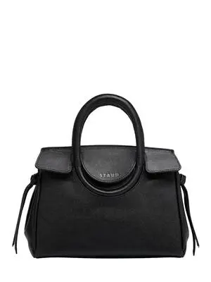 Staud Maude Pebble Leather Top-handle Bag - Black