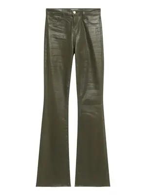L'Agence Ruth High-rise Straight Jeans - Deep Olive