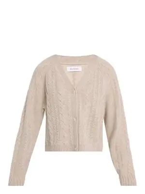 Naadam Cashmere Cable-knit Cardigan - Beige