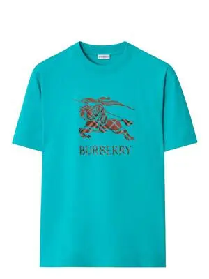 Burberry EKD Ombré Cotton T-shirt Atom Blue