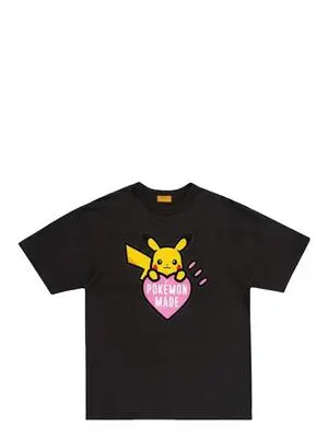 HUMAN MADE X Pokemon Graphic Pikachu Harajuku T-shirt - Black