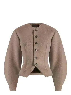 Manière De Voir Hourglass Jacket - Neutrals