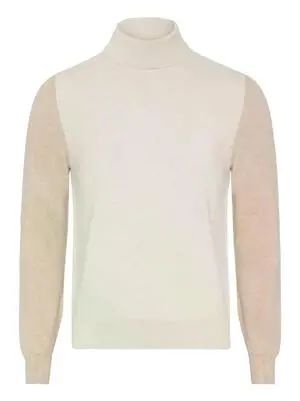 MAISON MARGIELA Two-tone Turtleneck Sweater - Neutrals