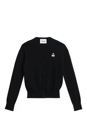 MARANT ETOILE Mona Cotton-blend Cardigan - Black