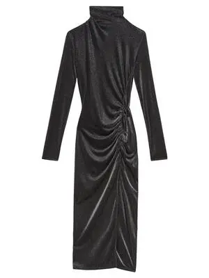 MARANT ETOILE Jenisa Long Slit Lurex Jersey Dress