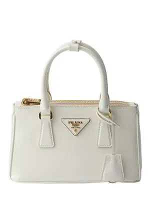 Prada Galleria Patent Saffiano Leather Mini-bag - White