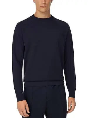 Boggi Milano Merino Wool Sweater - Navy Blue