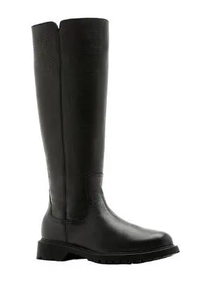 La Canadienne Harry Pebble Leather Tall Boots - Black