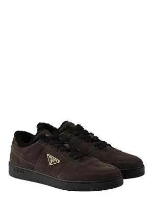 Prada Downtown Suede Sneakers - Grey