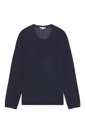Onia Kevin Crewneck Linen Sweater - Deep Navy