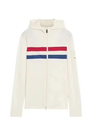 WE NORWEGIANS We Norwegians Striped Wool-Blend Zip-Up Hoodie Off-white