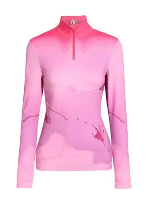 Bogner Beline Printed Stretch-jersey Base Layer - Pink