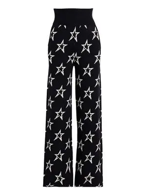 Perfect Moment Intarsia Merino Wool Track Pants - Midnight Blue